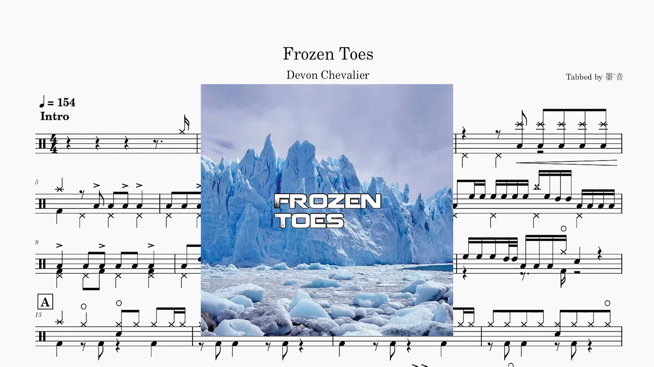 Dominic Mcnabb - Frozen Toes Drum Score ドラム楽譜(Including drumless track ...