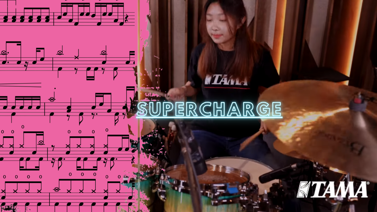 Supercharge Drum Cover by Yu-Chiao - 鼓譜 Drumtab ドラム楽譜