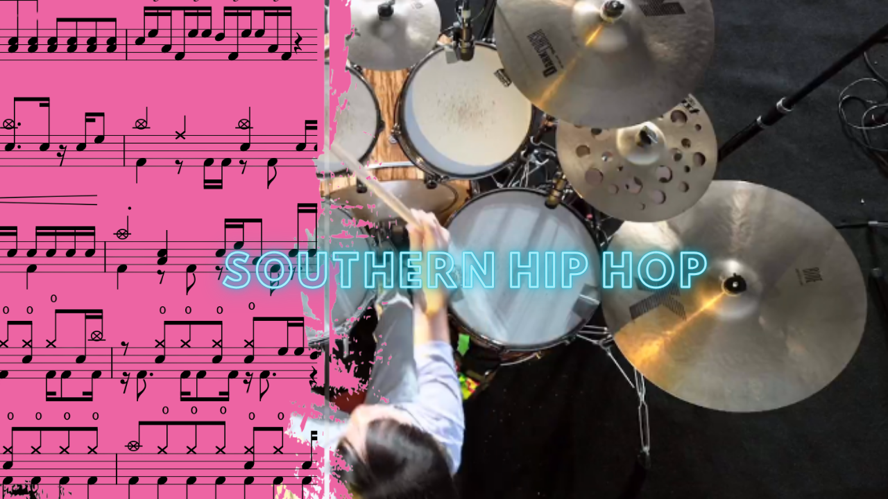 southern hip hop by Li Xin Yi drum cover - 鼓譜 Drumtab ドラム楽譜